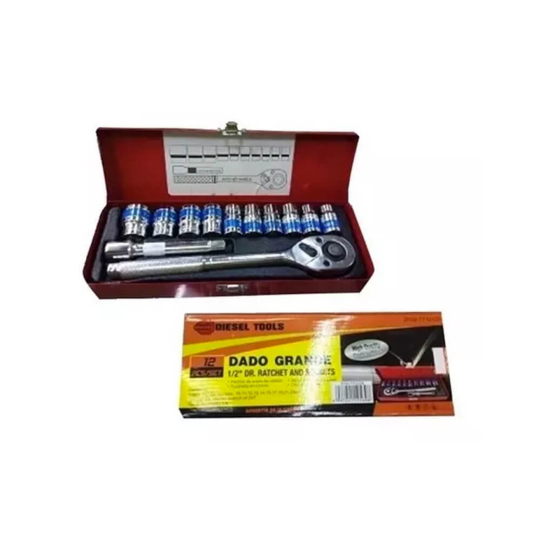 COPAS CORTAS RAÍZ 1/2 CON RATCH,EXTENSIÓN 10,11,12,13,14,16,17,19,22,24MM – MLG-2024 – MHR TOOLS